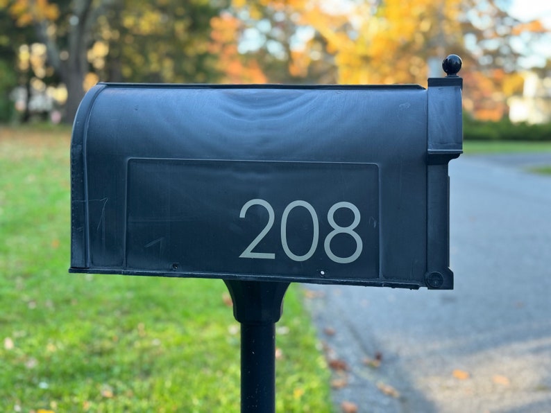 Mailbox and Garbage Can/trash Can Number Decals Pay per Digit SET OF 2 ...
