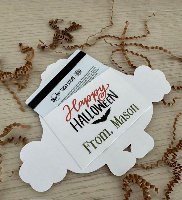Halloween-themed Gift Card Holders: Monsters, Frankenstein, Skeleton ...