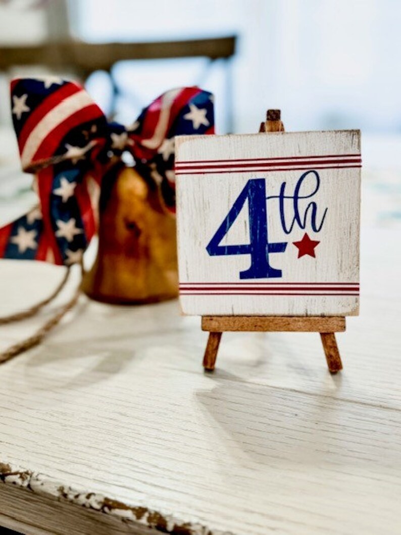 4th of July Small Home Decor Sign / Tiered Tray Sign / July 4th ...