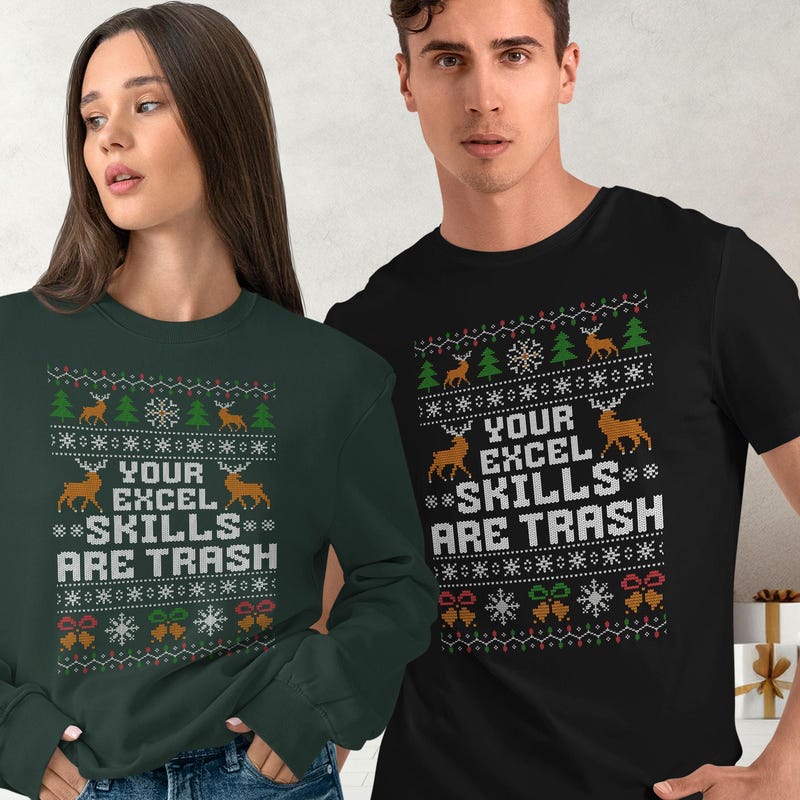 Excel Spreadsheet Sweater - Etsy