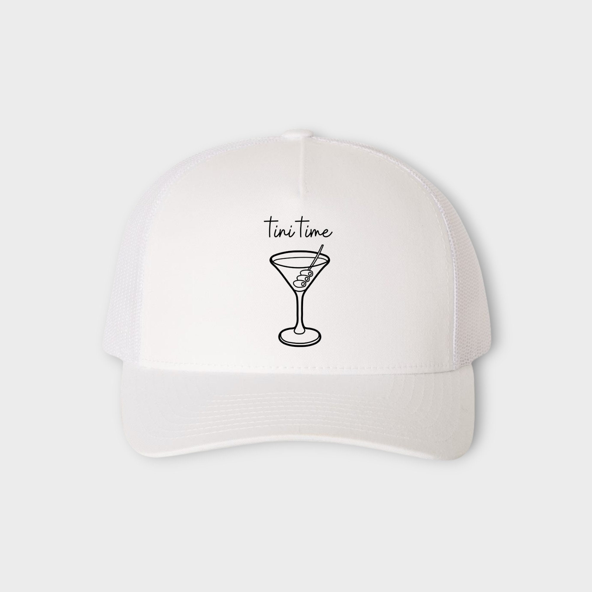 Tini Time Martini Trucker Hat | Perfect Bachelorette Hat, Martini Lover ...