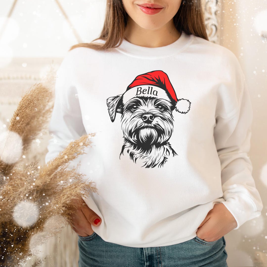 Personalized Yorkie Christmas Shirt, Santa Paws Dog Lover Sweatshirt ...