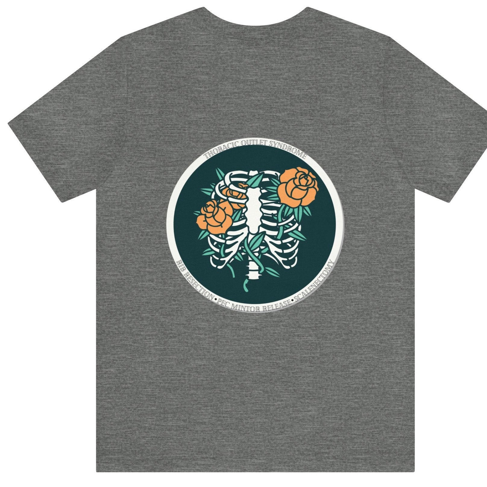 Thoracic Outlet Syndrome TOS Front and Back Unisex Jersey Short Sleeve ...