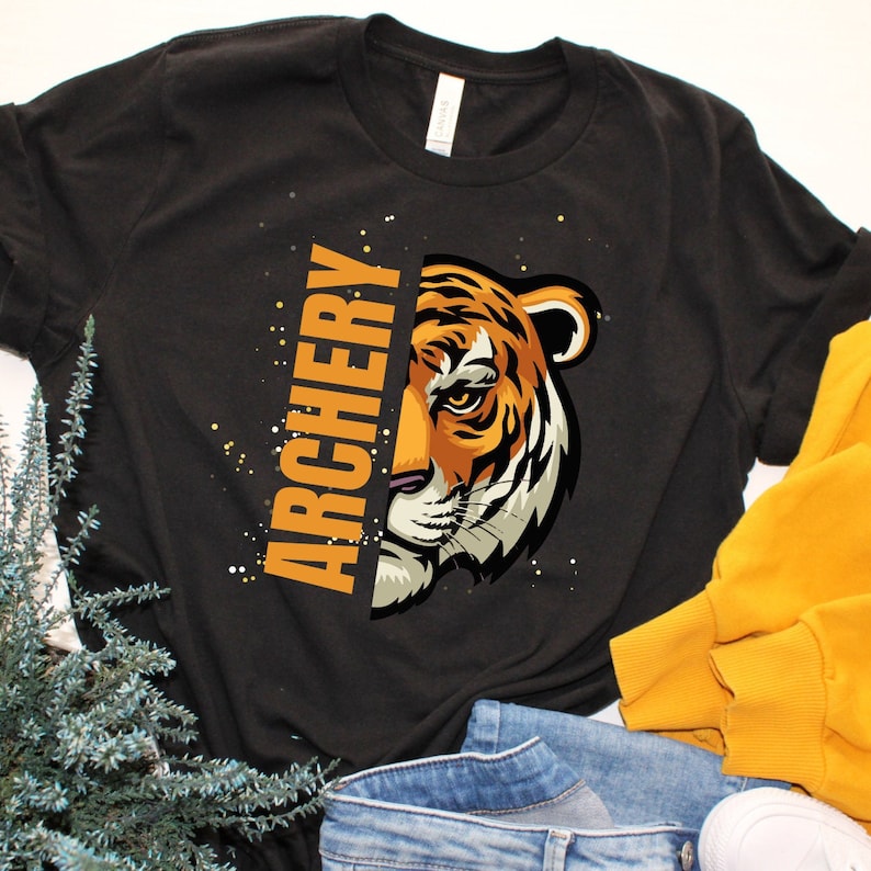 Tigers Archery Adult Unisex Tee Archery Shirt, Archery Gifts, Archery ...