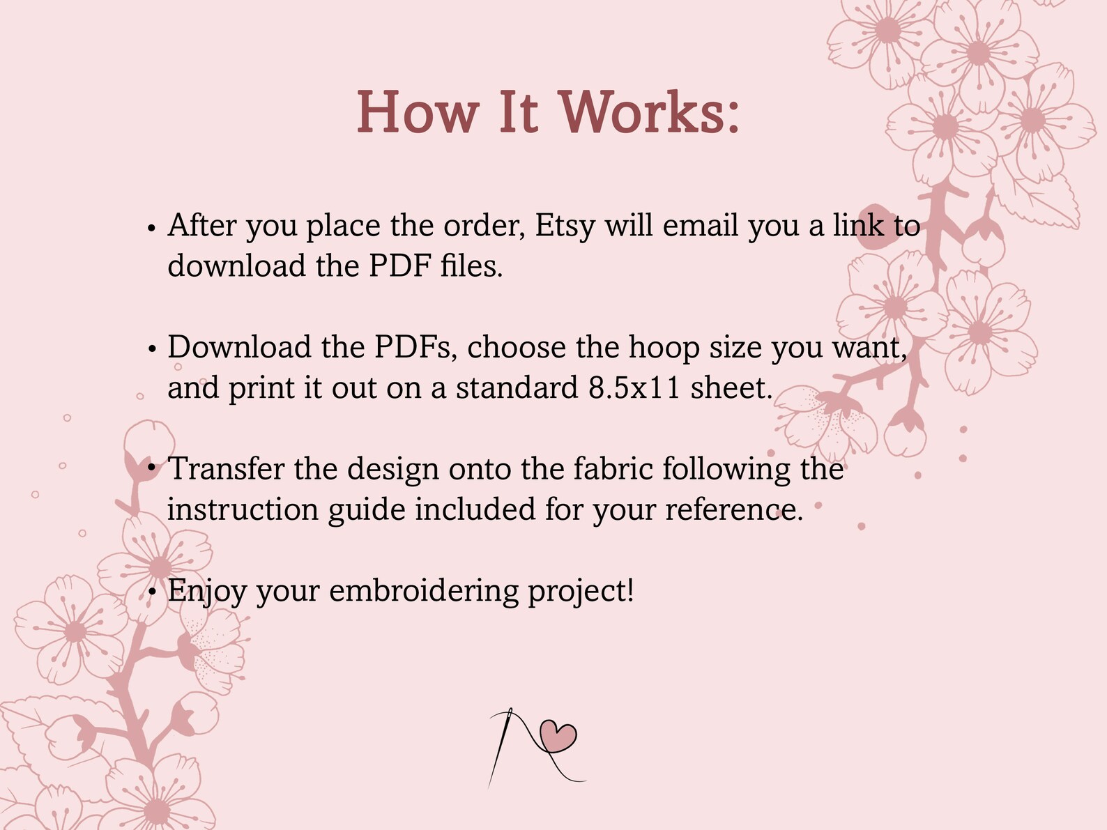 Tiger Lily Hand Embroidery Pattern for 8", 6", 4" Hoops - PDF Download ...