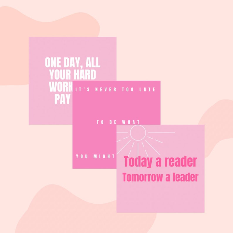 Study Motivational Cards for Students - Etsy