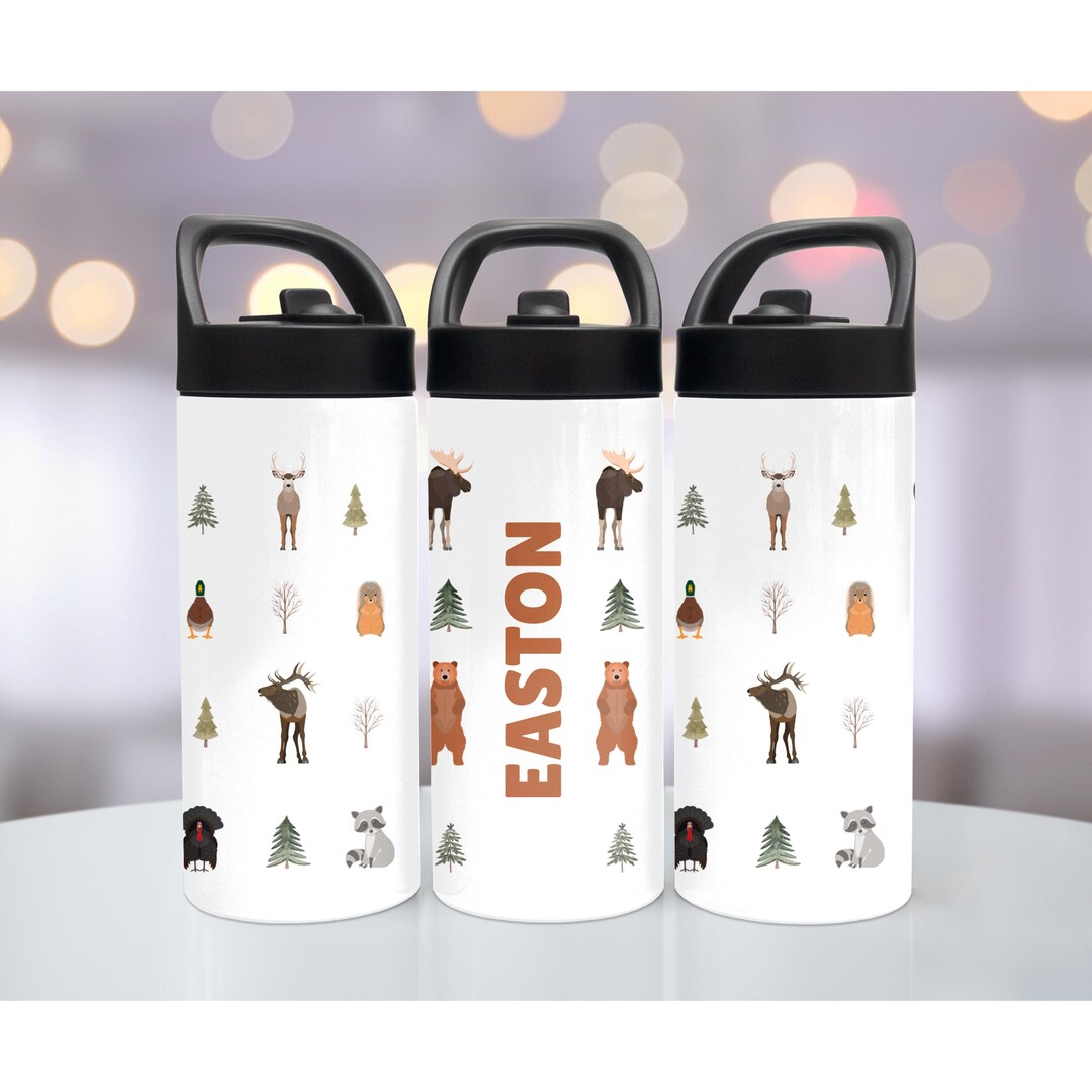 Kids Hunting & Forest Animal Water Bottle 16oz - Etsy