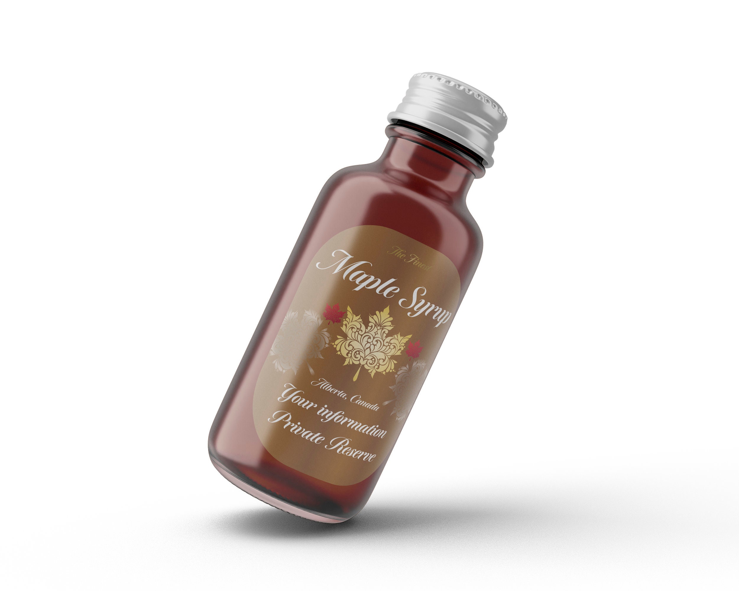 Rustic Maple Syrup Sticker | Labels | Customisable - Etsy