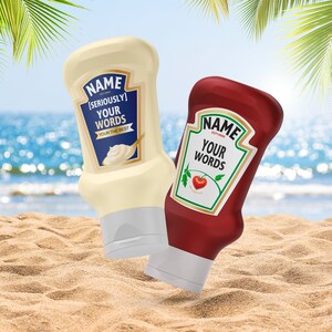 Customised Tomato Ketchup Sauce Label Sticker - Etsy