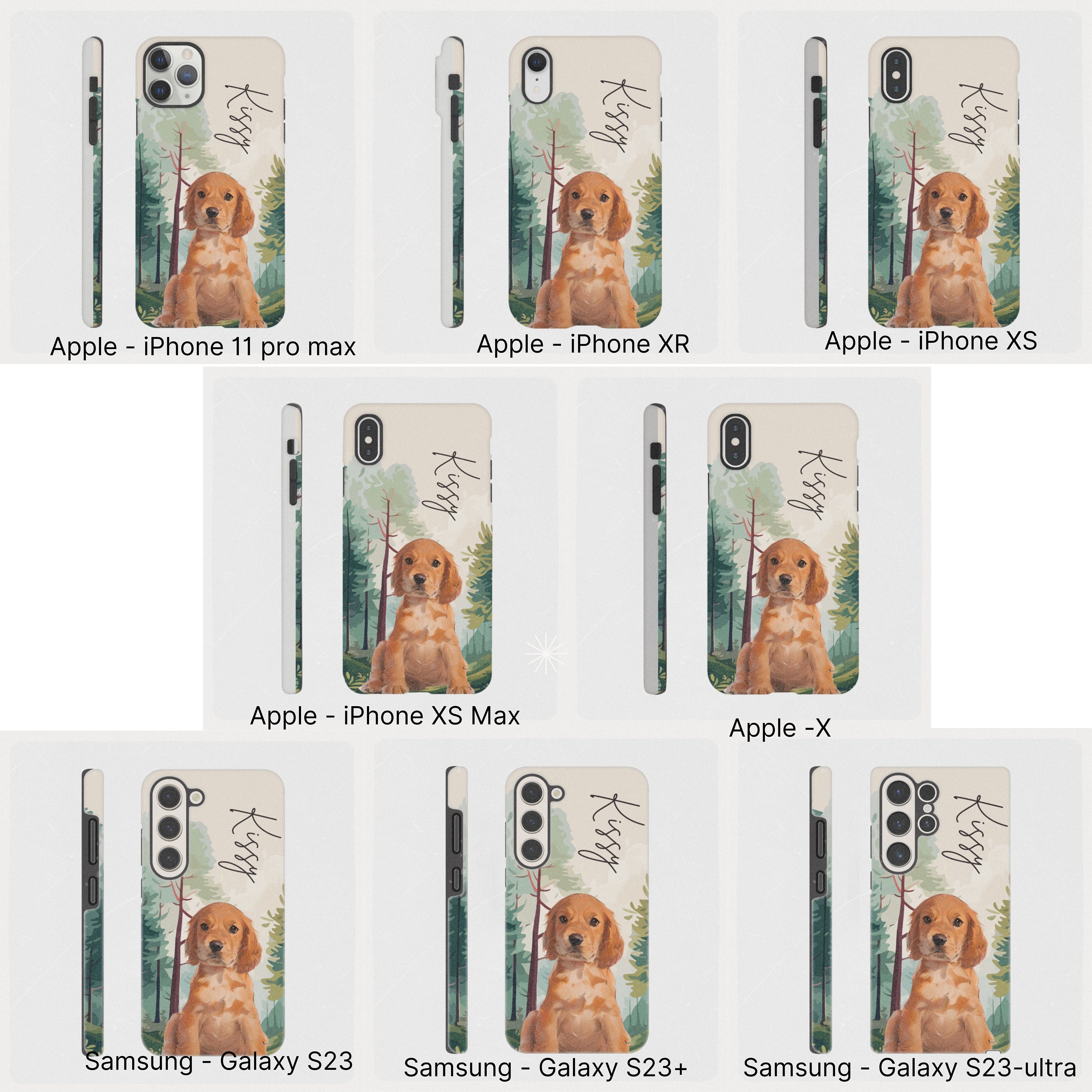 Custom Dog Portrait Phone Case Gift for Dog Lovers Custom Dog Phonecase ...
