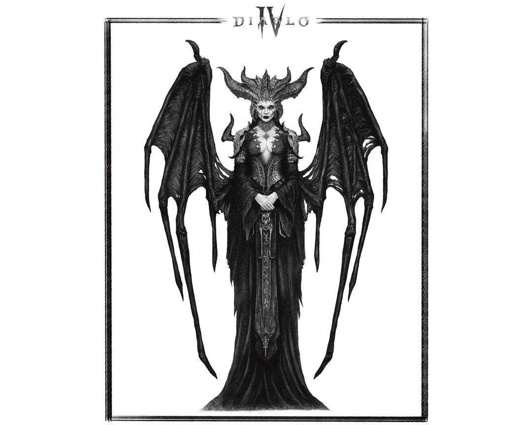 Lilith From Diablo4/diablo IV Poster 11'' by 14'' - Etsy
