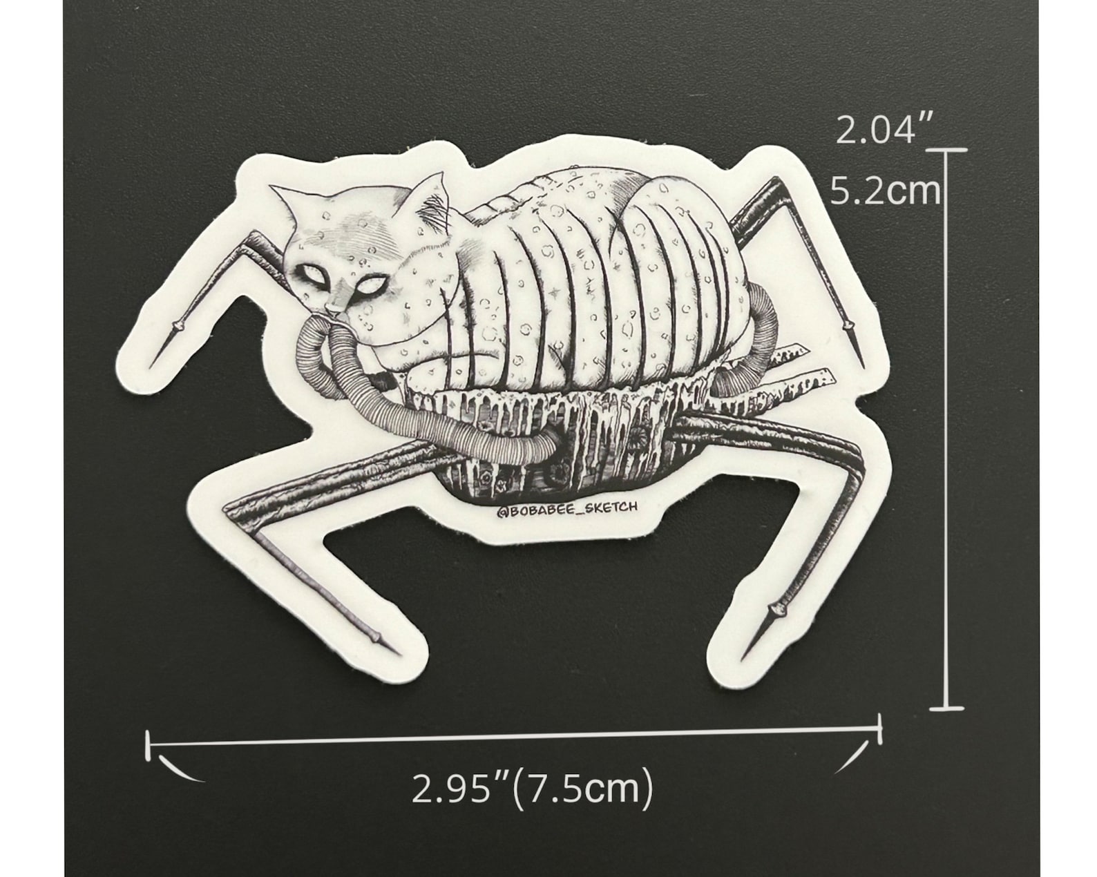 Junji Ito Cat - Gyo(fish) Waterproof Matte Sticker - Etsy