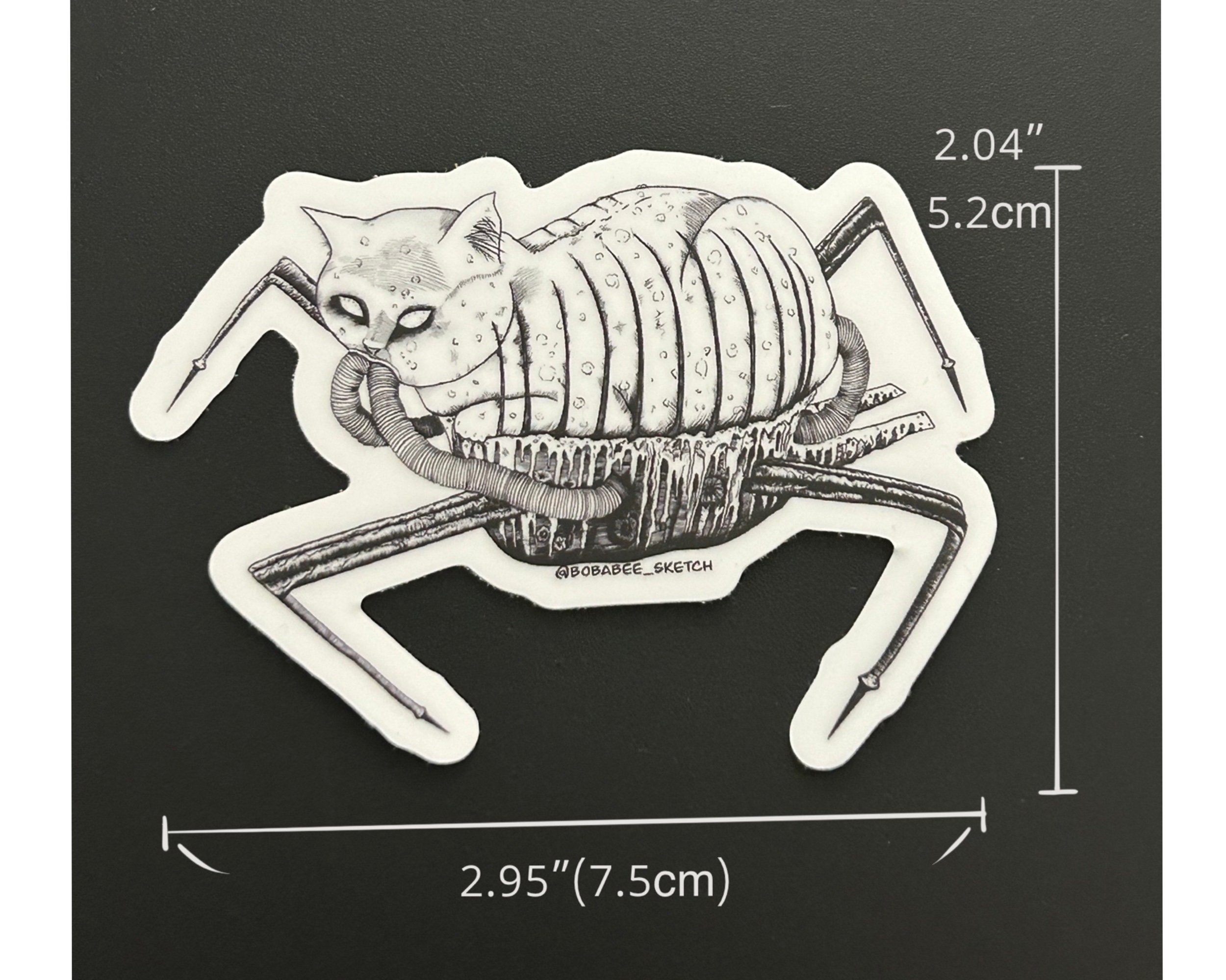 Junji Ito Cat - Gyo(fish) Waterproof Matte Sticker - Etsy