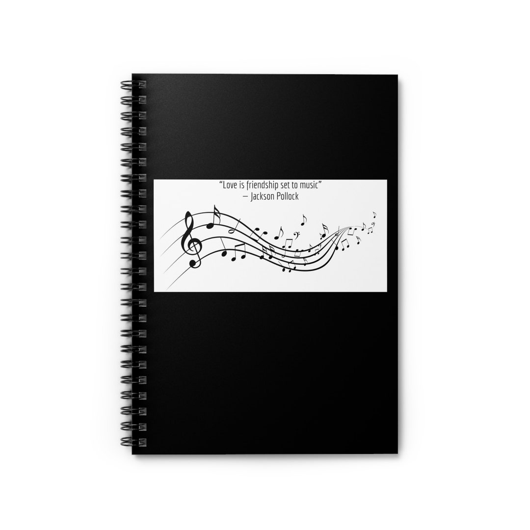 Musical Notes Spiral Notebook: Music Lover's Journal - Etsy