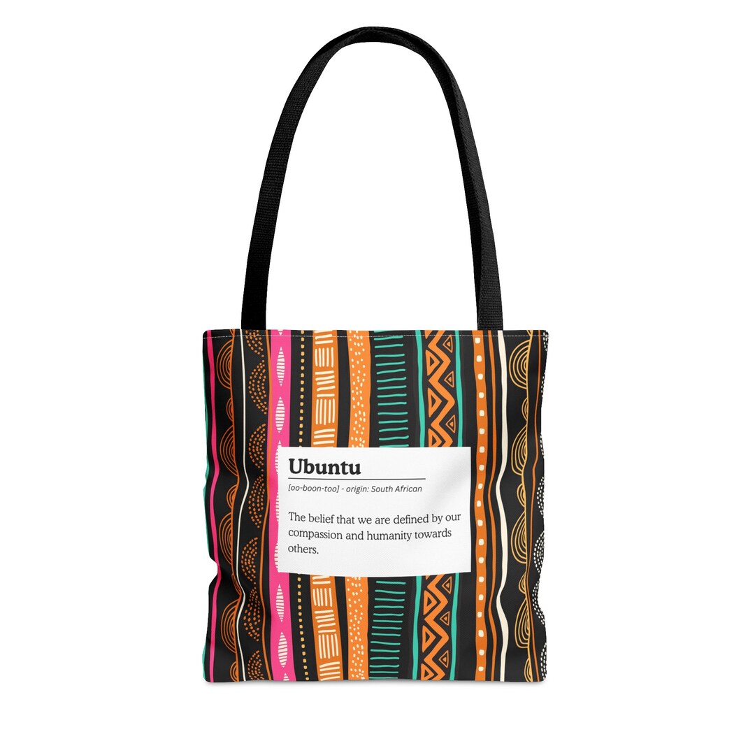 Tote Bag | African Patterns and Concept of Ubuntu | - Etsy