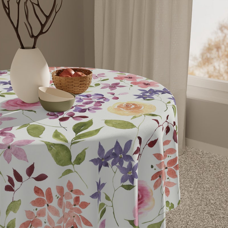 Wildflower Tablecloth - Etsy