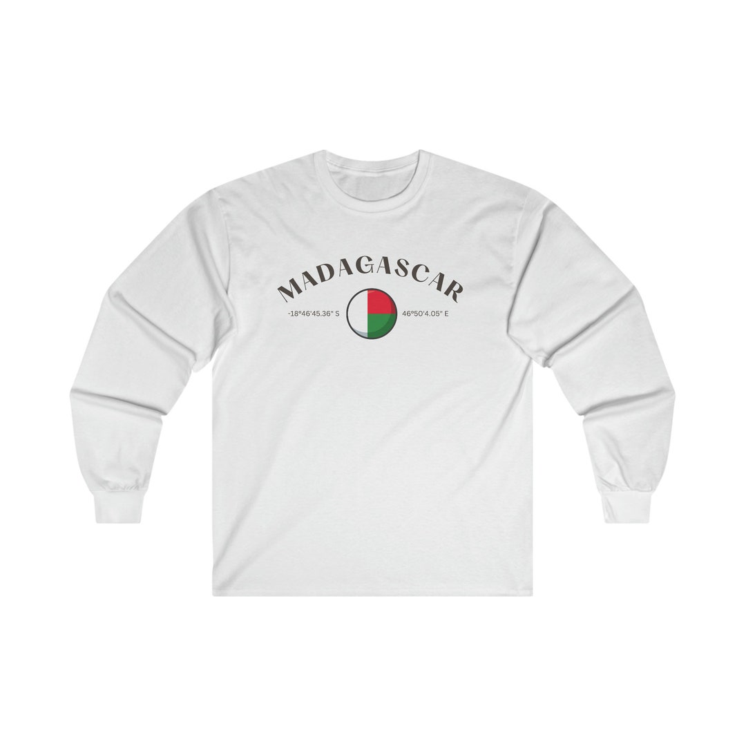 Madagascar Design | Ultra Cotton Long Sleeve Tee - Etsy