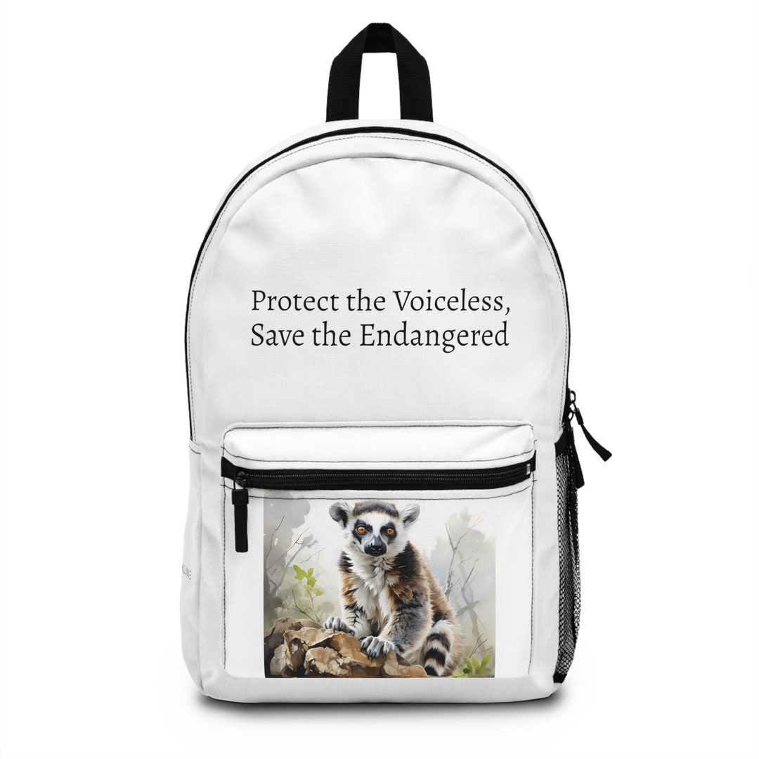 Lemur Backpack | Madagascar Lemur Design | - Etsy