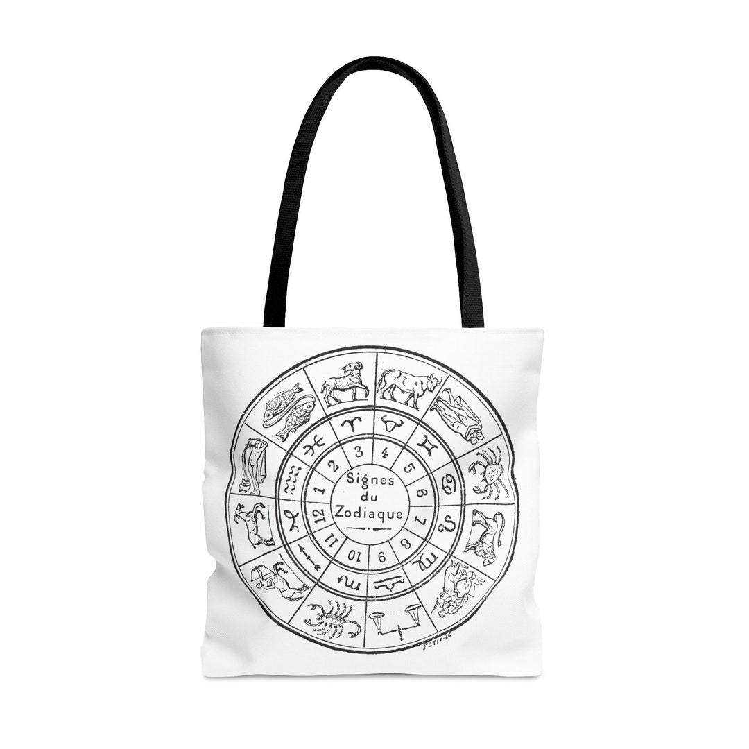 Tote Bag | 12 Astrological Zodiac Signs | Signes Du Zodiaque | - Etsy