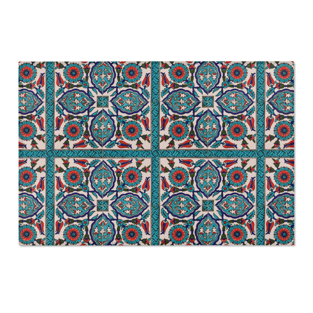 Area Rugs | Elegant Turkish Tile Pattern | - Etsy