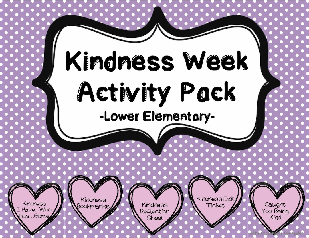 Kindness Activity Pack-lower Elementary - Etsy