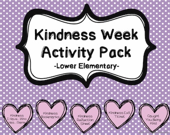 Kindness Activity Pack for Kids - Etsy Canada