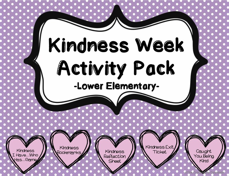 Kindness Activity Pack-lower Elementary - Etsy