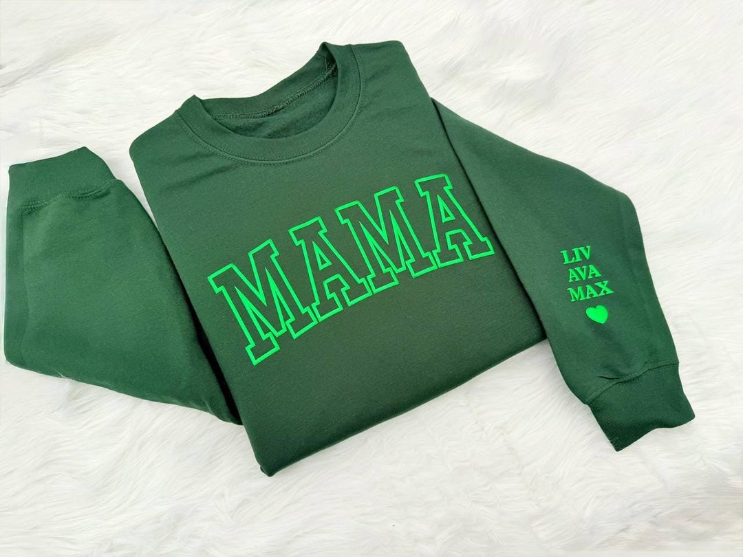 Custom Puff Crew Sweatshirt With Team Name | Mascot Sweatshirt ...