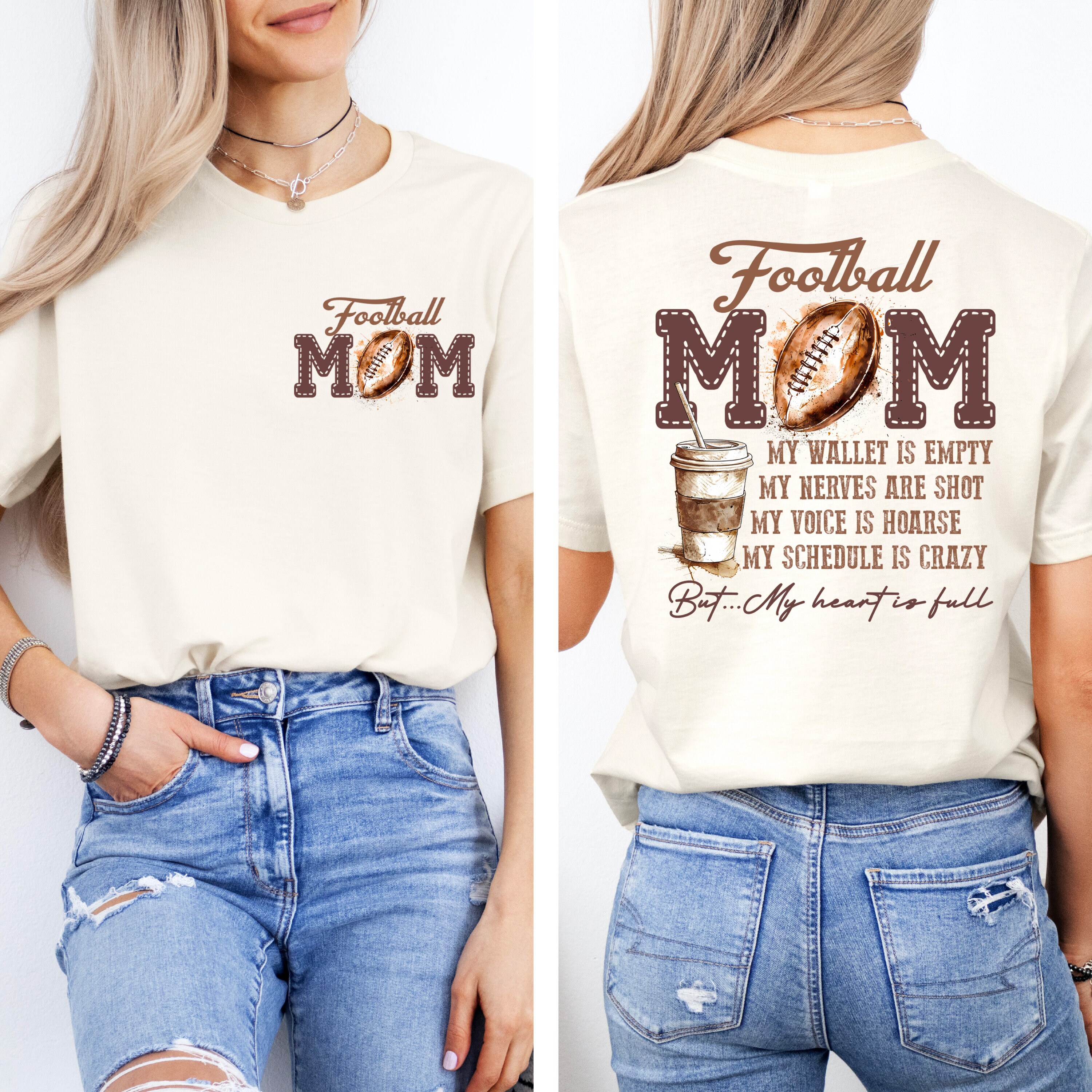 Football Mom Coffee Shirt, Football Mama Shirt, Sports Mom Gift ...