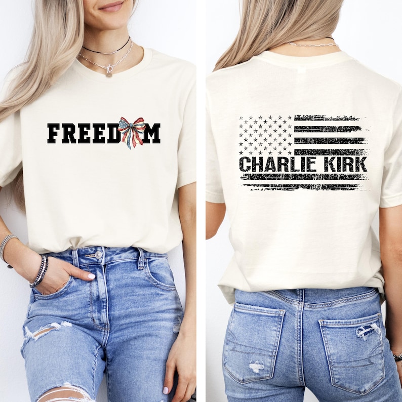 Justice for Charlie Kirk Freedom Sweatshirt Freedom Shirt USA Tee Free ...