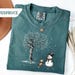 Comfort Colors® Snowman Tshirt, Christmas Let It Snow Shirt, Christmas ...