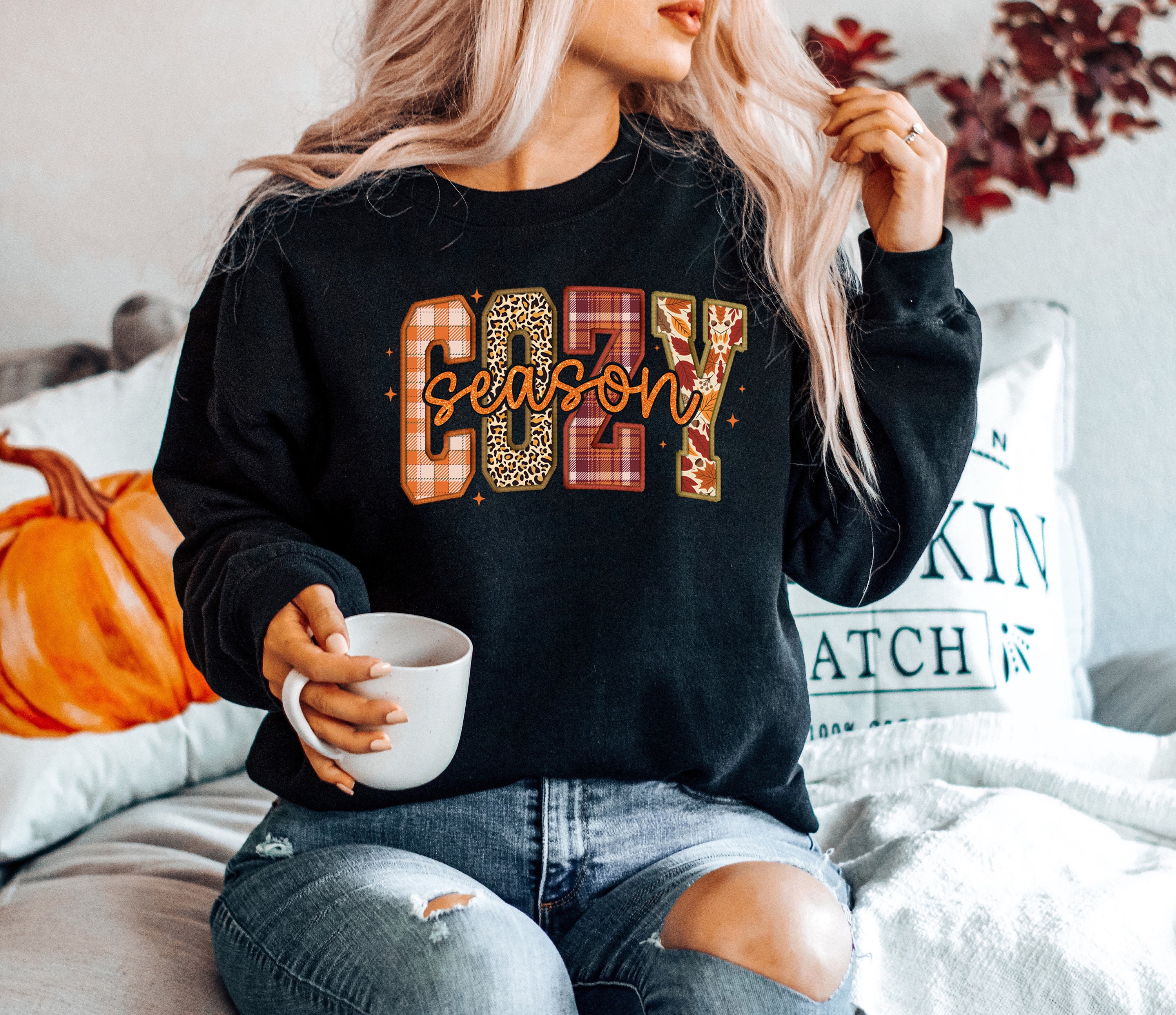 Cozy Season Sweatshirt, Retro Fall Sweatshirt, Get Cozy Sweatshirt ...