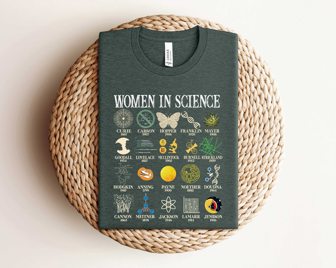 Retro Woman in Science Shirt, Science Shirt, Preppy Aesthetic Shirt ...