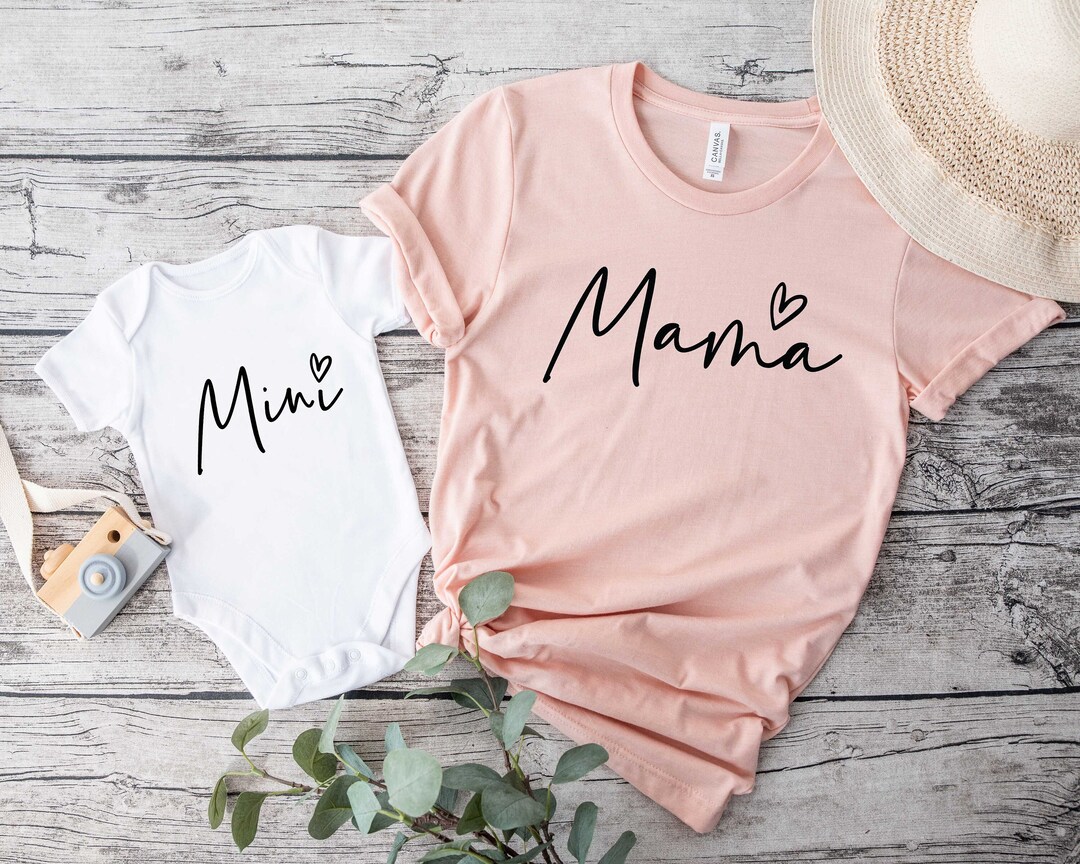Mama and Mini Shirt, Mama Shirt, Mini Shirt, Mommy and Me Shirt, Mother ...