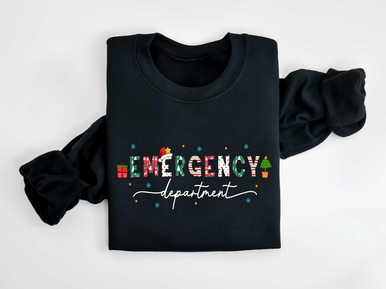 Emergency Department Christmas Sweatshirt,er Christmas Tshirt,christmas ...