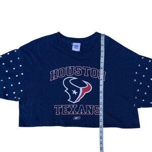 Vintage Houston Texans Rhinestone Sleeve Crop T-shirt - Etsy