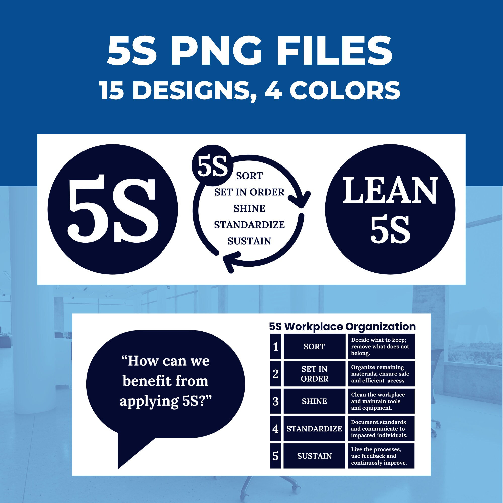 5S PNG Files Digital Download / Great for Presentations, Posters ...