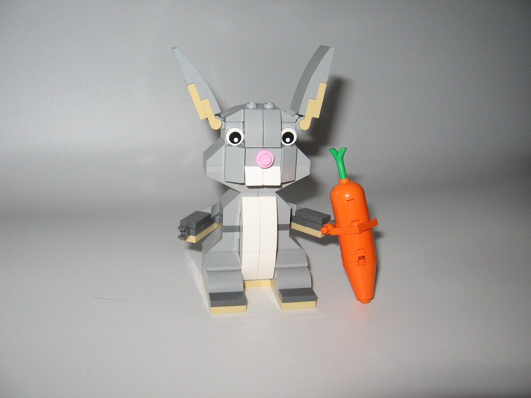 Build a Lego Bunny With a Big Carrot of Your Very Own - Etsy