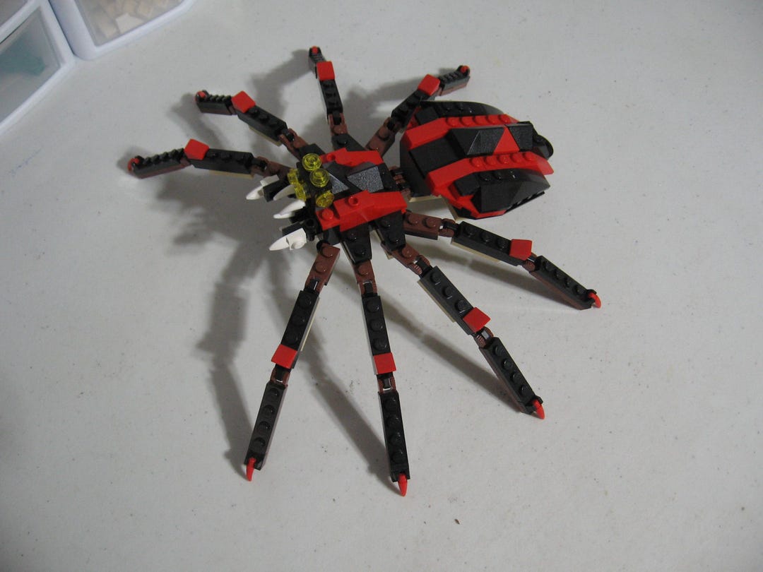 Large Lego Spider Built for Pictures and Ready for Halloween Display ...