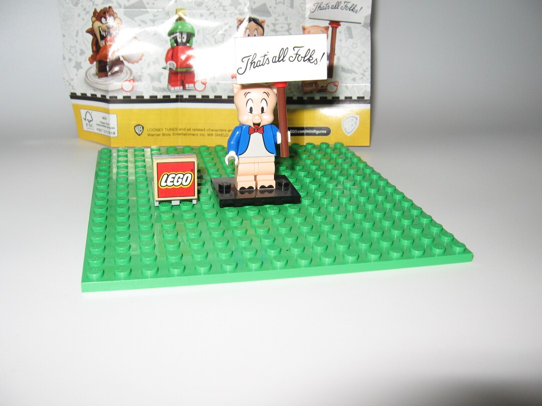 Lego Looney Tunes Series #1 Porky Pig Minifigure With Stand ...