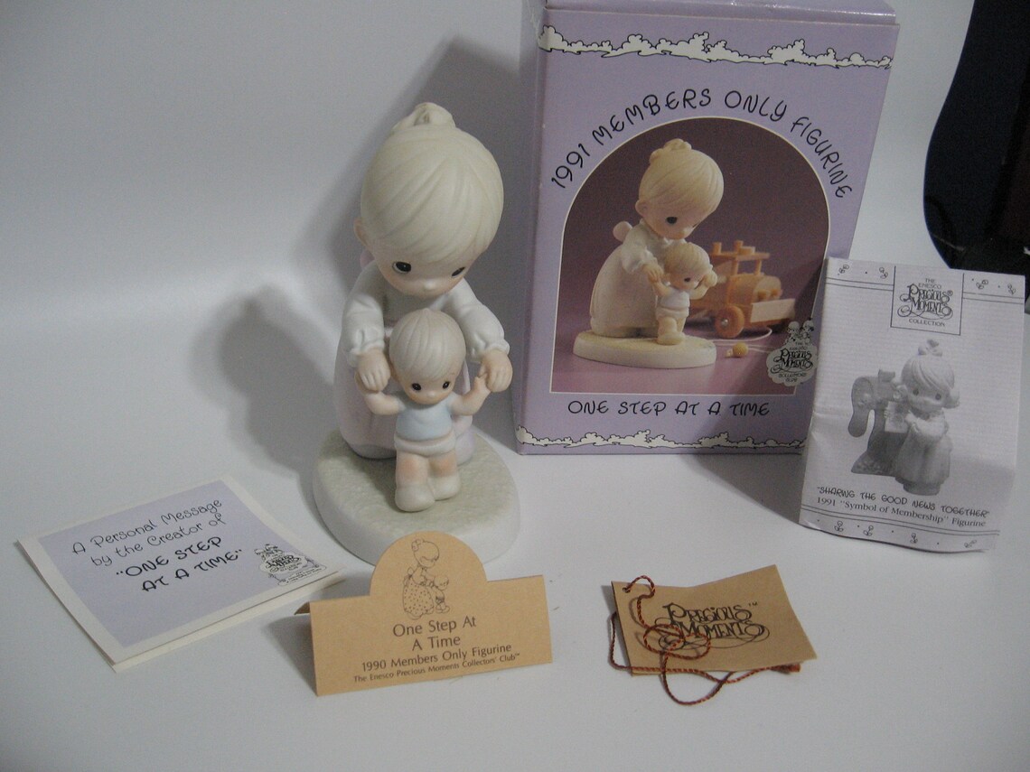 Precious Moments One Step at A Time Members Only From 1991 - Etsy