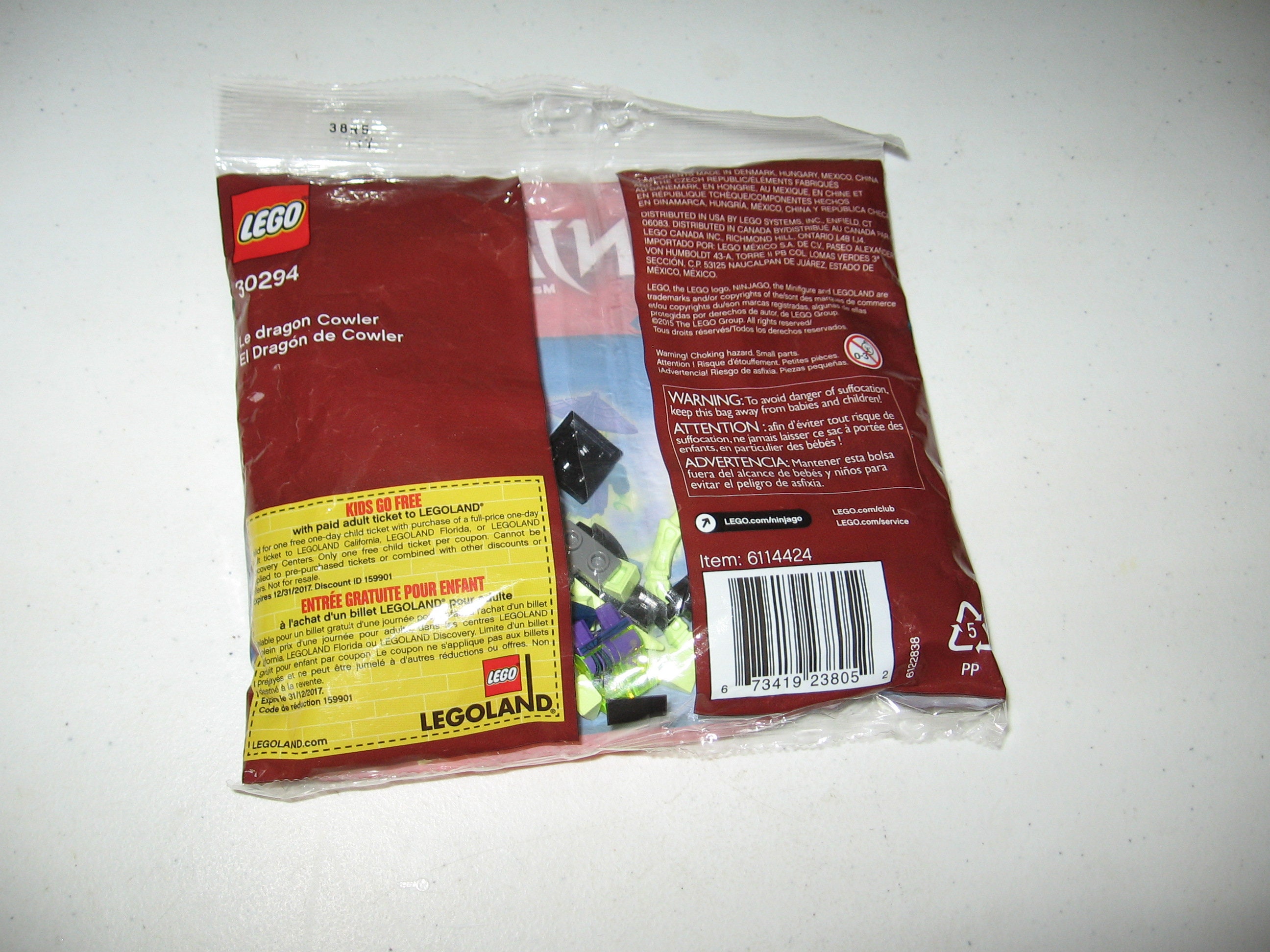 Lego Retired Ninjago the Cowler Dragon Set From 2015 Brand New and ...