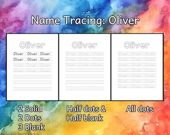 3 Owen Name Tracing Sheets for Handwriting Practice, Printable - Etsy