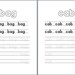 50 CVC Word Tracing Worksheets for Handwriting Practice, Printable - Etsy