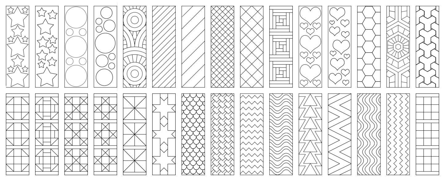 30 DIY Bookmarks for Kids - Shapes, Geometric, and Quilt Patterns ...