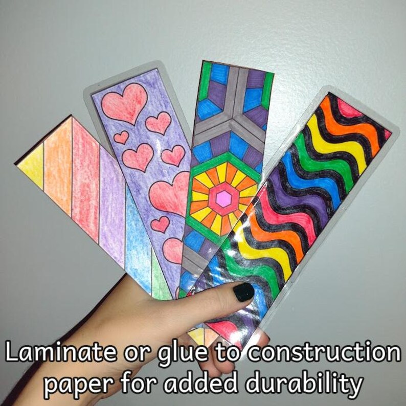 30 DIY Bookmarks for Kids - Shapes, Geometric, and Quilt Patterns ...