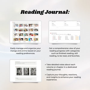 Manga Collection Tracker Notion Template, Notion Dashboard for Anime ...