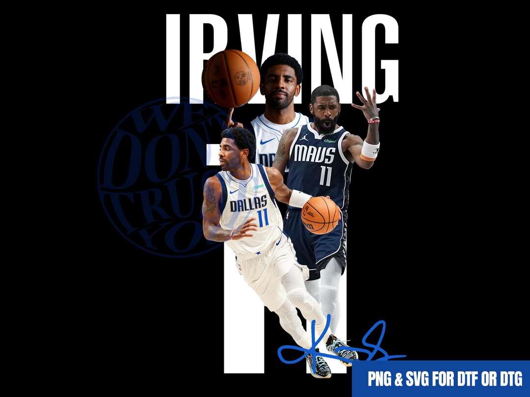 Kyrie Irving Vector Clip Art Digital Download PNG & SVG for Dtf and Dtg ...