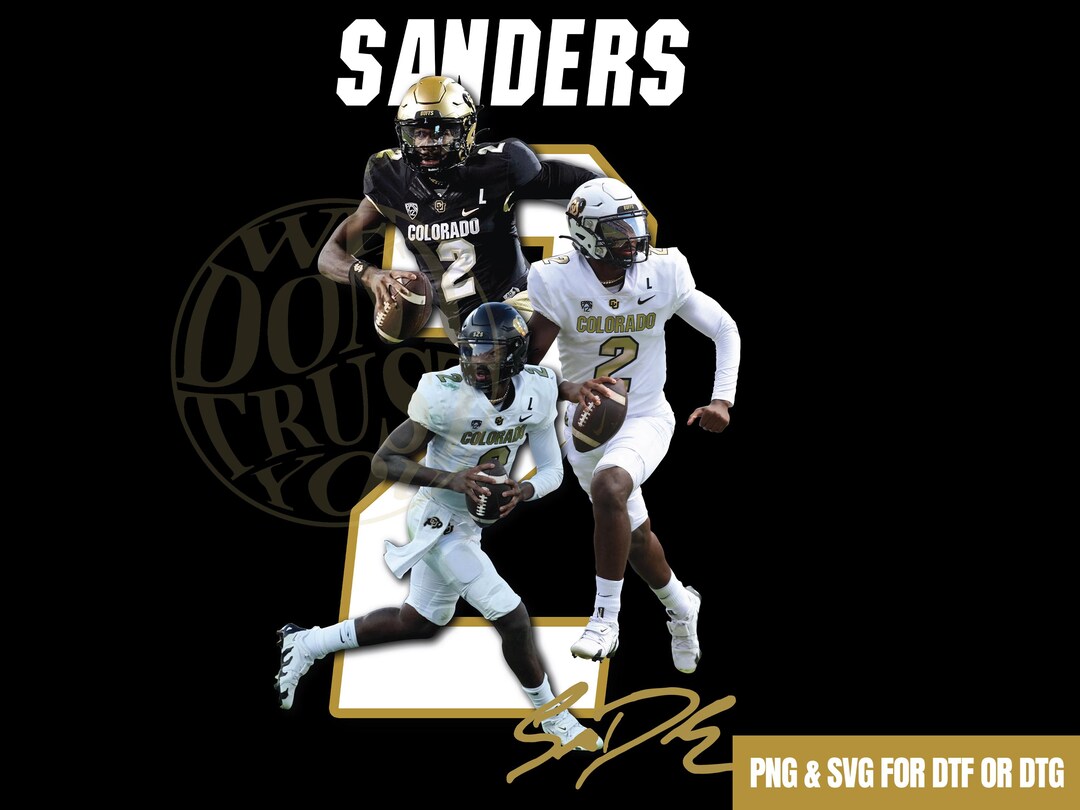 Shedeur Sanders SVG & PNG 4520x7880 Graphic for Dtf Dtg Viynl Heat ...