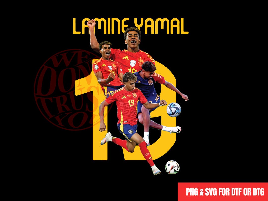 Lamine Yamal PNG & SVG Vector Gráfico Descarga Digital 4542 x 8071 ...